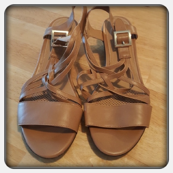 Woman Within | Shoes | Nwob Womans Tan Sandals Size M | Poshmark
